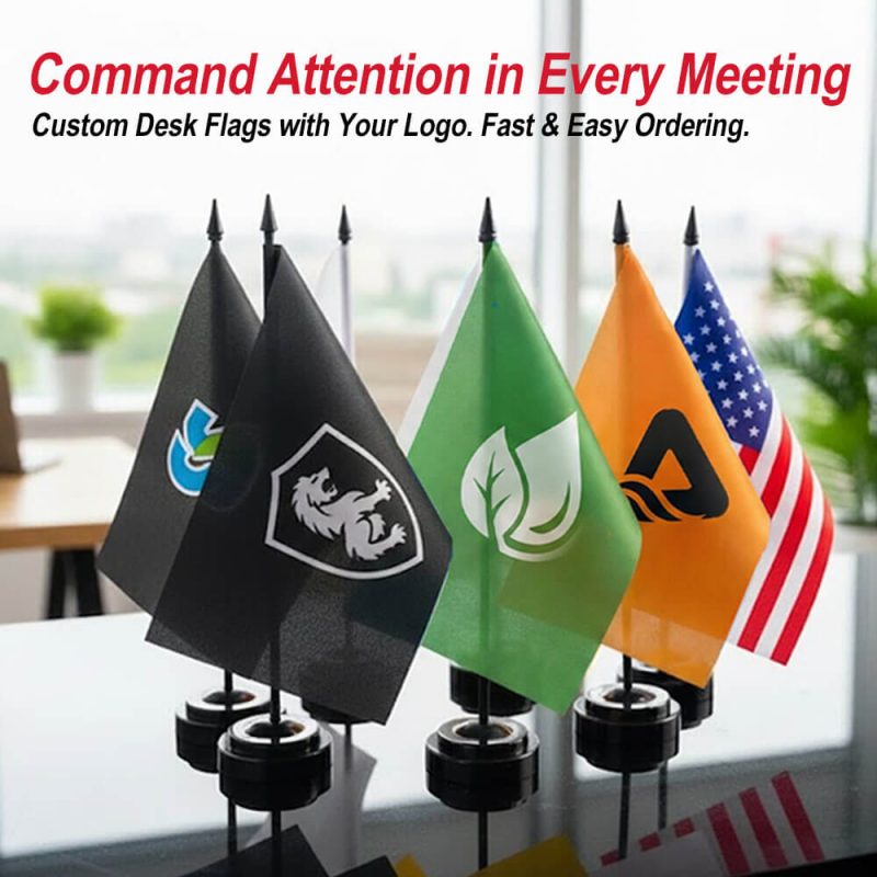 Custom Desk Flags Elevate Your Workspace Today