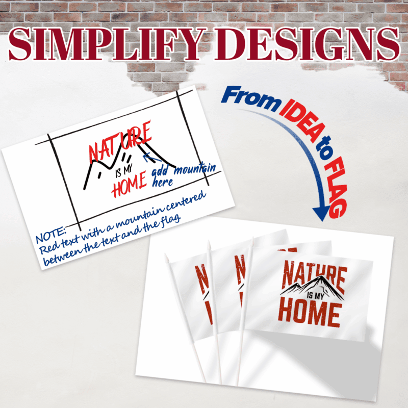 Custom Handheld Stick Flags (Set of 12) – Personalized Mini Flags